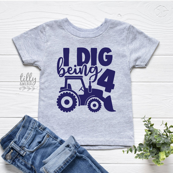I'm Four And Digging It T-Shirt - Tilly&Wilbur®